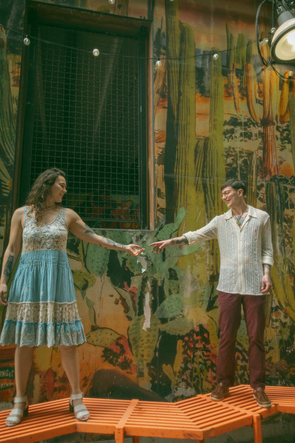 Fun + Colorful Detroit Engagement Session - marissadillonphotography.com